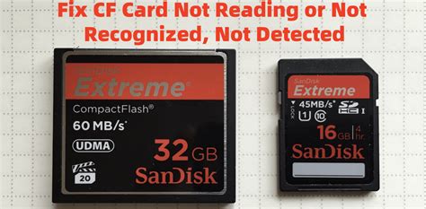 8 Methods To Fix CF Card Not Reading Not Recognized Not Detected