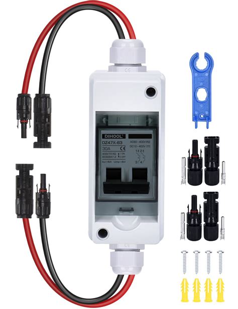 Snapklik DIHOOL Solar Panel Disconnect Switch Breaker Box