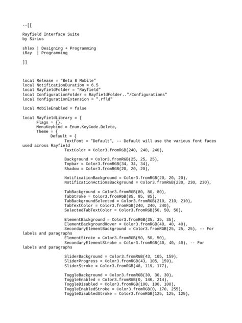 Rayfield Mobile Roblox Pdf Computer Data Software Engineering