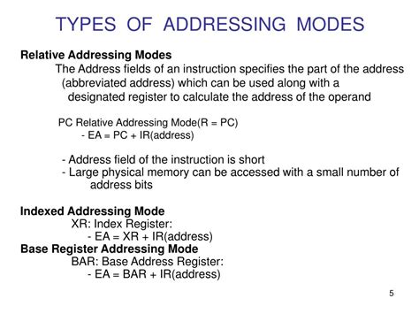 Ppt Addressing Modes Powerpoint Presentation Free Download Id 6015191