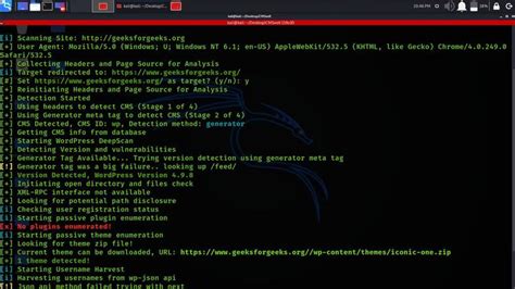 Cmseek Cms Detection And Exploitation Tool Geeksforgeeks