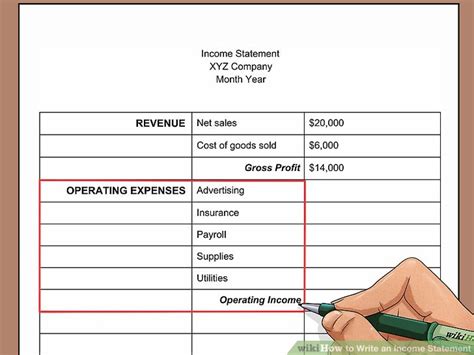 How To Write An Income Statement With Pictures WikiHow