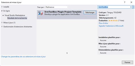 Install Xrmtoolbox Plugin Project Template · Xrmtoolbox