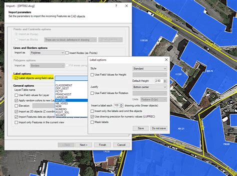spatial manager for autocad import data