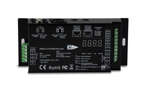 LOW VOLTAGE DMX DRIVER WITH 10A EXTERNAL POWER SUPPLY AIVA México
