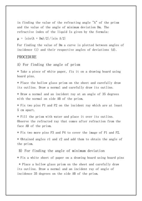 Class 12 Project Prism And Nature Of Light Pdf