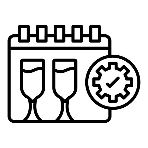 Event Organization Icon Style 21266030 Vector Art At Vecteezy