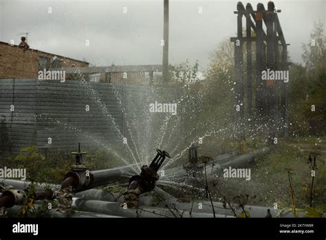 Pipe Valve Failure Flow Of Boiling Water Steel Pipe Broke Emergency Pipe Valve Failure Flow Of Boiling Water Steel Pipe Broke Emergency