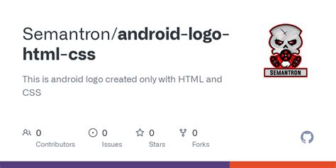 Github Semantronandroid Logo Html Css This Is Android Logo Created
