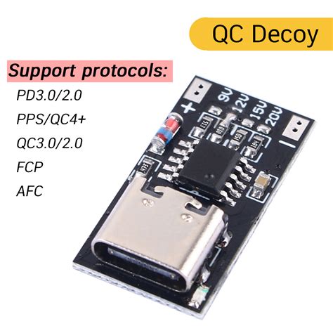 PD QC Decoy Board Housing Fast Charge USB Boost Trigger Module Type C V Quick Charge Board