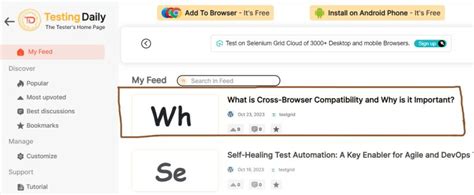 Testing Daily The Testers Home Page On Linkedin Testingdaily Testgrid Testing Testingdaily