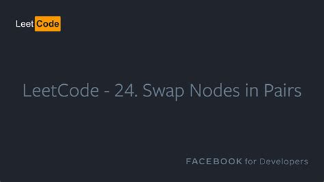 Ru Leetcode 24 Swap Nodes In Pairs Youtube