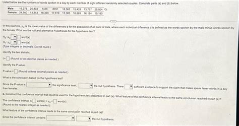 Solved In This Example μd Is The Mean Velue Of The