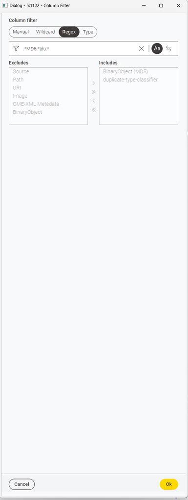 Input Value Not Tkaen Over When Switching Between Manual Wildcard Regex Or Type Feedback