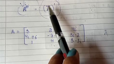 Transposed Conjugate Of A Matrix Youtube Transposed Conjugate Of A Matrix Youtube