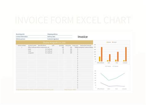 Invoice Form Excel Chart Excel Template And Google Sheets File For Free Download Slidesdocs