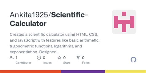 Github Ankita1925scientific Calculator Created A Scientific Calculator Using Html Css And