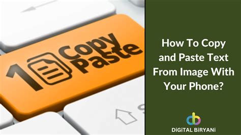 How To Copy And Paste Text From Image With Your Phone