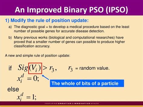 Ppt Binary Particle Swarm Optimization Pso Powerpoint Presentation