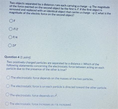 Solved Two Objects Separated By A Distance Rare Each