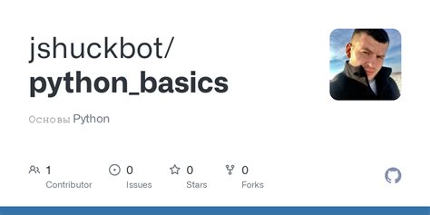 Github Jshuckbotpythonbasics Основы Python