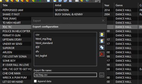 Exporting To Excel Spreadsheets Support Mp3tag Community