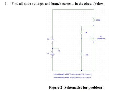 Solved 4 Find All Node Voltages And Branch Currents In The