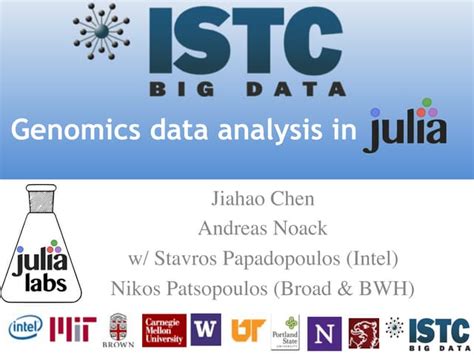 Genomics Data Analysis In Julia Ppt