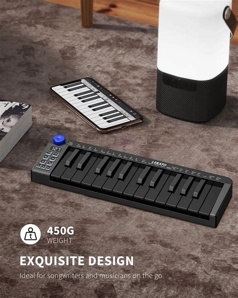 Lekato Smk 25 Mini 25 Key Midi Keyboard Controller Bluetooth Lekato Buy Musical Instruments