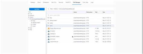 deploy django python app on cloudpanel