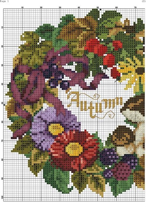 Веночки года Вышитые крестиком цветы Сердце вышитое крестиком Рождественская вышивка крестом