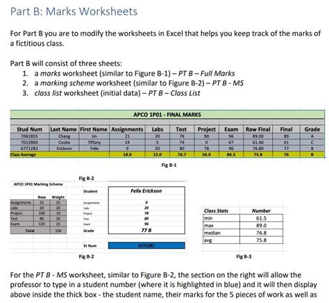 Part B Marks Worksheets For Part B You Are To Modify Chegg Com