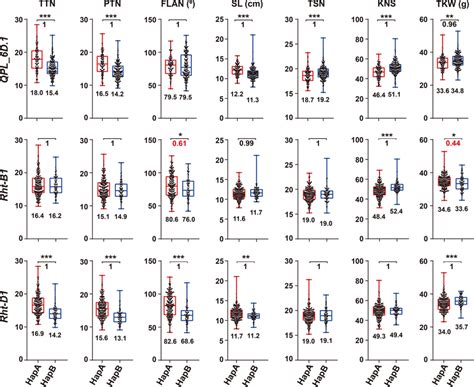 The Effects Of Qpl6d1b On Different Agronomic Traits Ttn Total