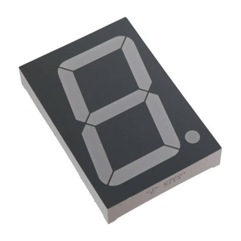 Display 7 Segmentos Grande Vermelho Anodo Comum Fundo Cinza 23 Pol