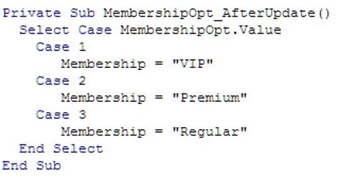 Ms Access Option Group Multiple Selection Example Access Database And Templates