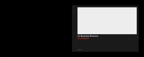 A4 Business Brochure Report Grid System For Indesign Behance