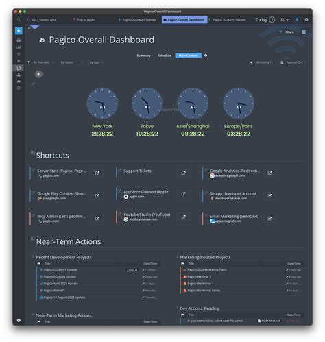 Sample Custom Dashboard Pagico Blog