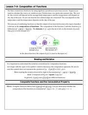 Understanding Composition Of Functions Exploring Algebraic Course Hero