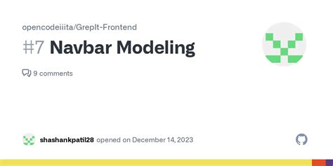 Navbar Modeling Issue Opencodeiiita GrepIt Frontend GitHub