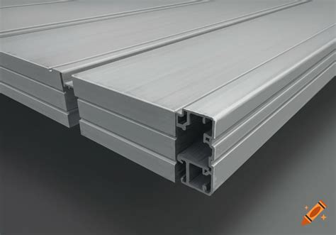 Stacked Aluminum Panels With Visible Cross Sections And Interlocking