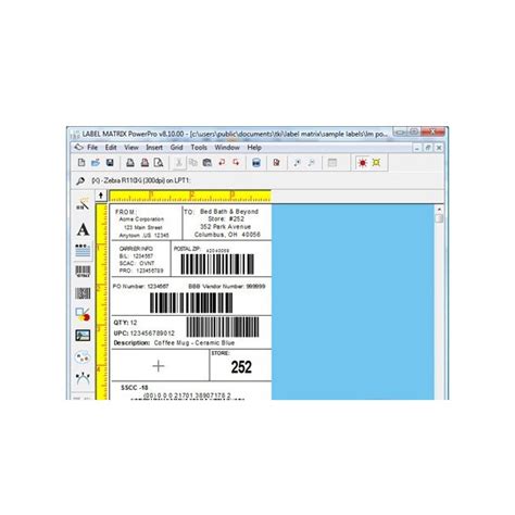 Software De Etiquetas Label Matrix Zebra Barcode