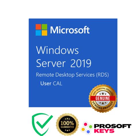 Windows Server 2019 Rds 50 User Cal Prosoftkeys