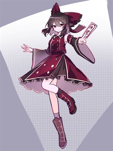 Hakurei Reimu Touhou Drawn By Lennonrine Danbooru