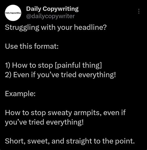 Daily Copywriting On Linkedin Headline Format Copywriting Copywritingtips Point 13 Comments