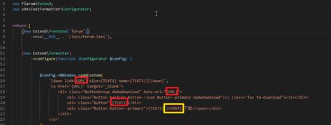 如何添加一条bbcode占位符 Flarum 中文社区