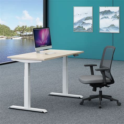높이 조절 가능 사무실 책상 전동 이중 높이 조절 식 스탠딩 데스크 메모리 높이 및 인체 공학적 의 고품질 높이 조절 가능 사무실 책상 전동 이중