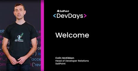 Developer Days 2025 Keynote Video Library Sailpoint Developer Community