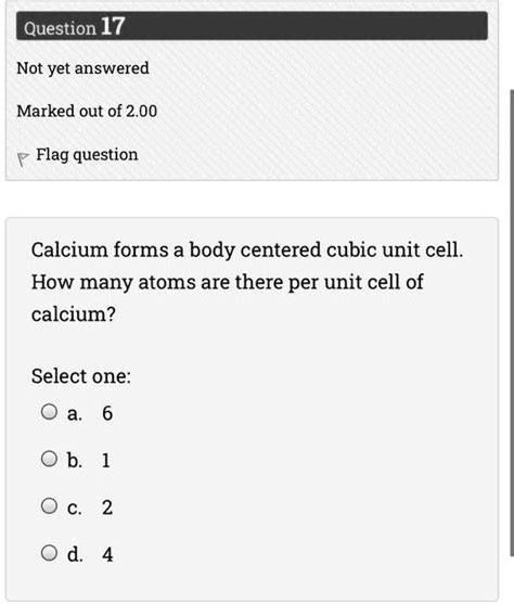 solved question 17 not yet answered marked out of 2 00 flag question