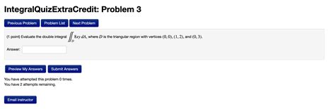 Solved Point Evaluate The Double Integral Chegg