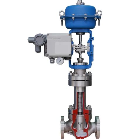 Single Seat Globe Control Valve Pneumatic Wcc Dn200 Pn16 Weldon